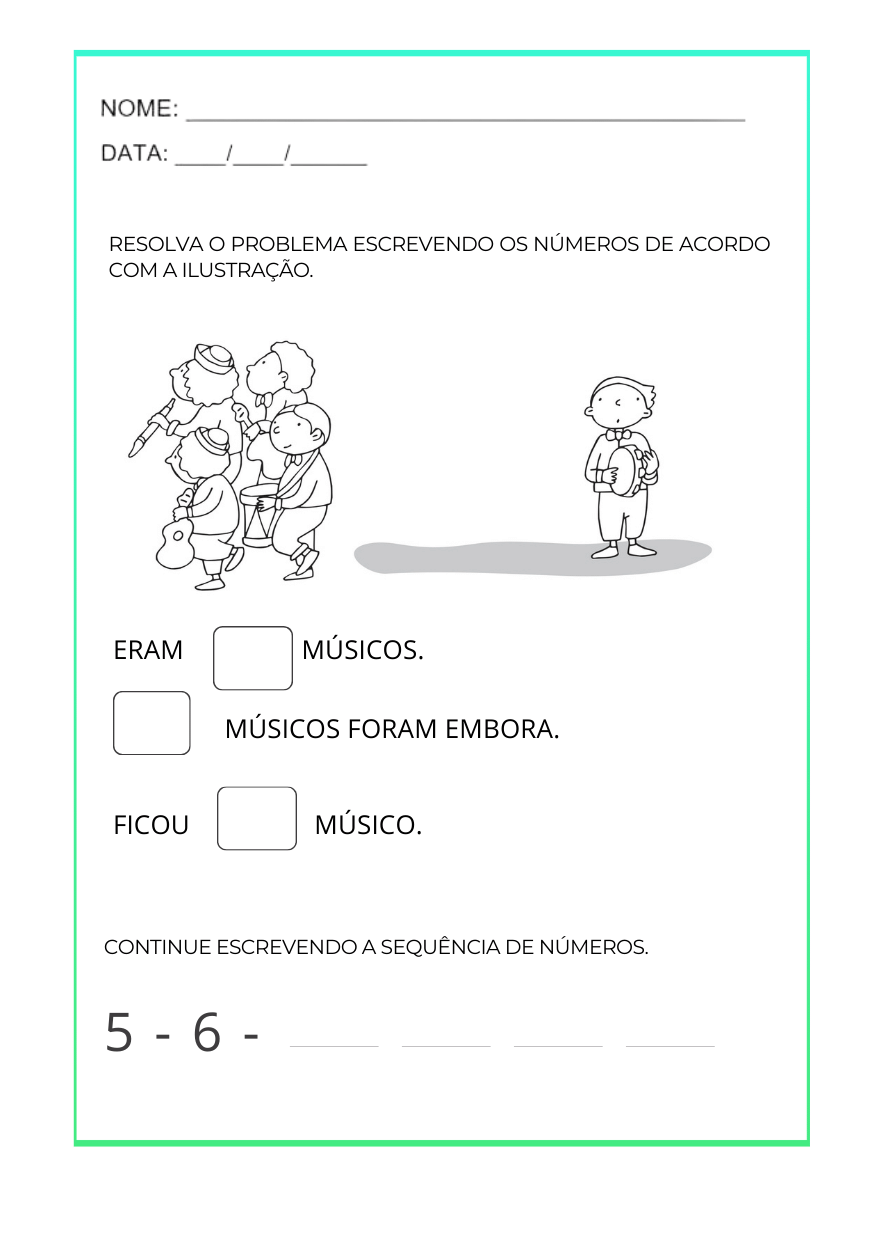 Atividades De Matemática Para Educação Infantil 4 e 5 Anos ...